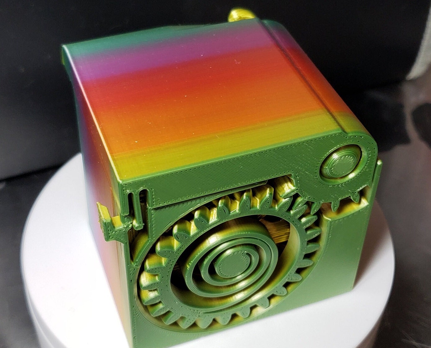 Small Geared Box, 3D Printed Storage Box - Etsy