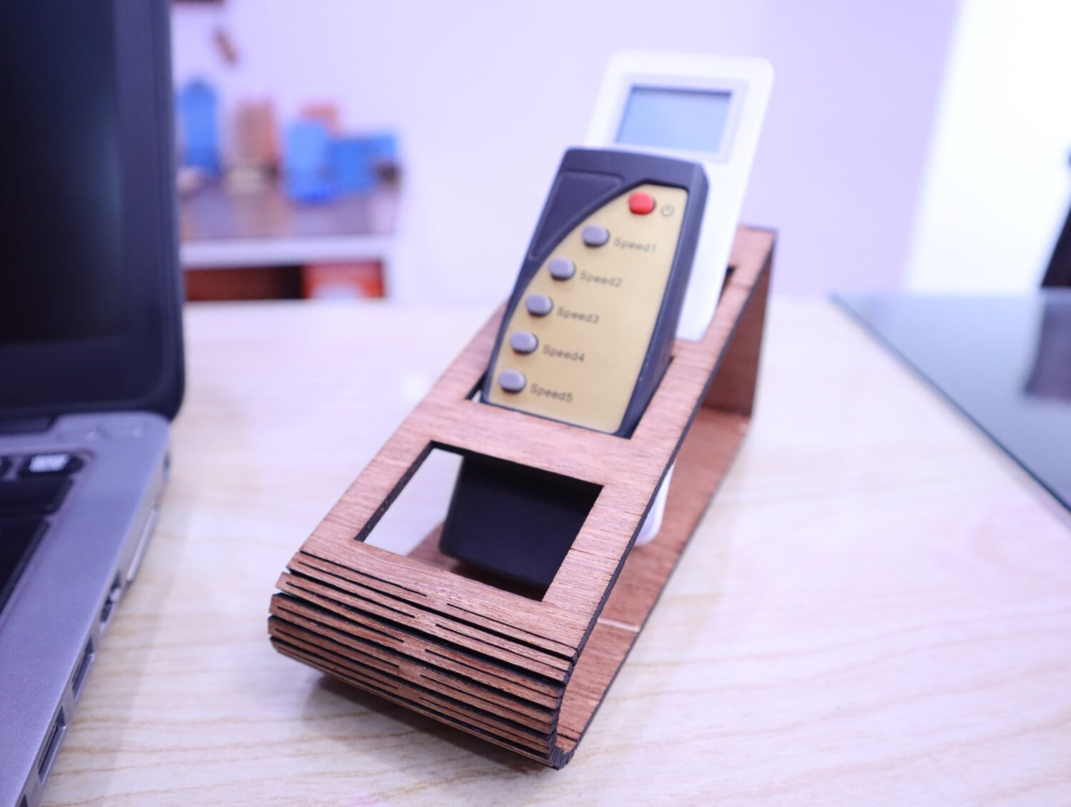 Laser Cut Remote Control Stand Remote Holder 3mm CDR File File Vector ...