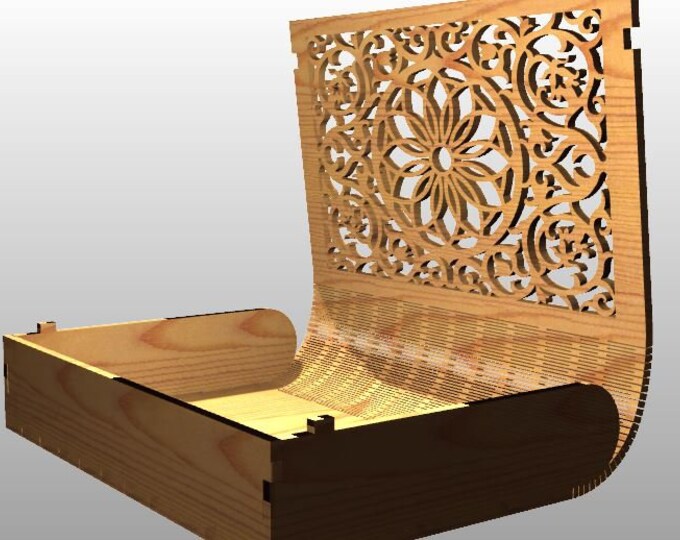 Laser Cut Book Box Svg File Glowforge Box Svg File Box Vector Laser ...