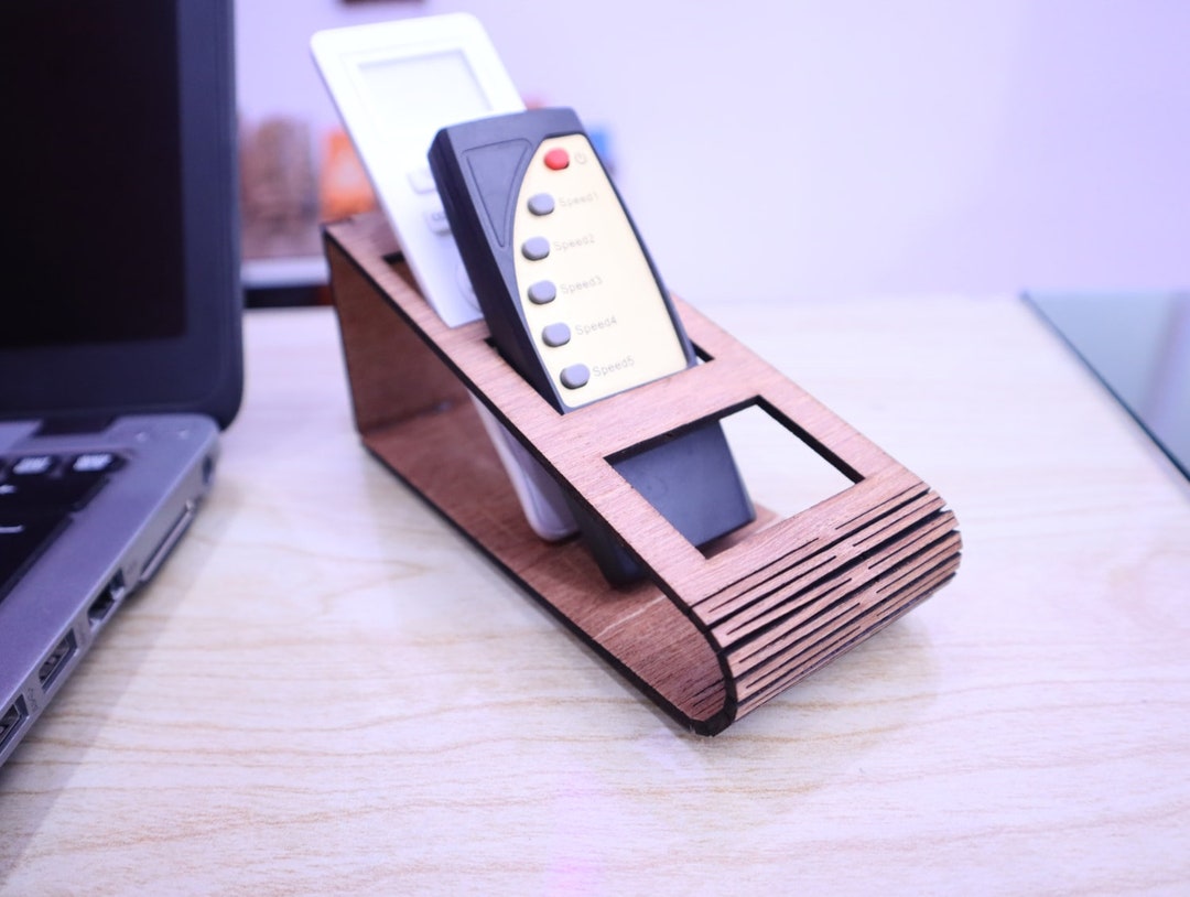Laser Cut Remote Control Stand Remote Holder 3mm CDR File File Vector ...