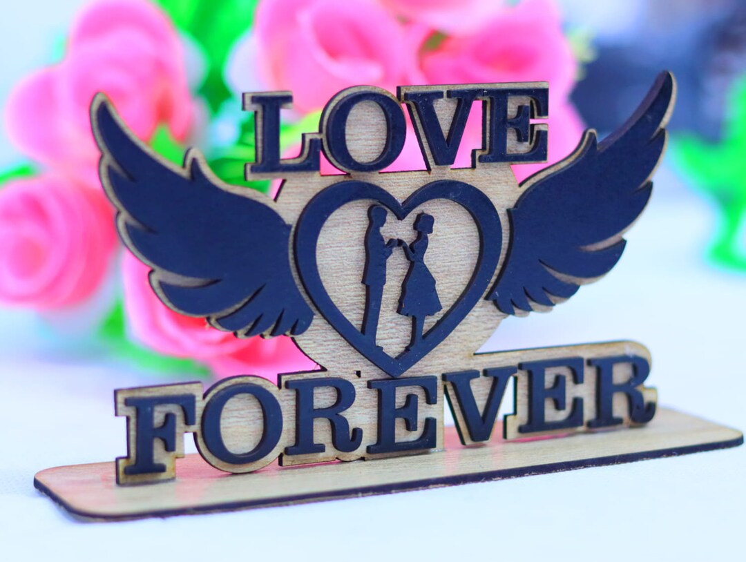 Laser Cut Love Forever Decor CDR File Vector Cutting File Svg Dxf Decor ...