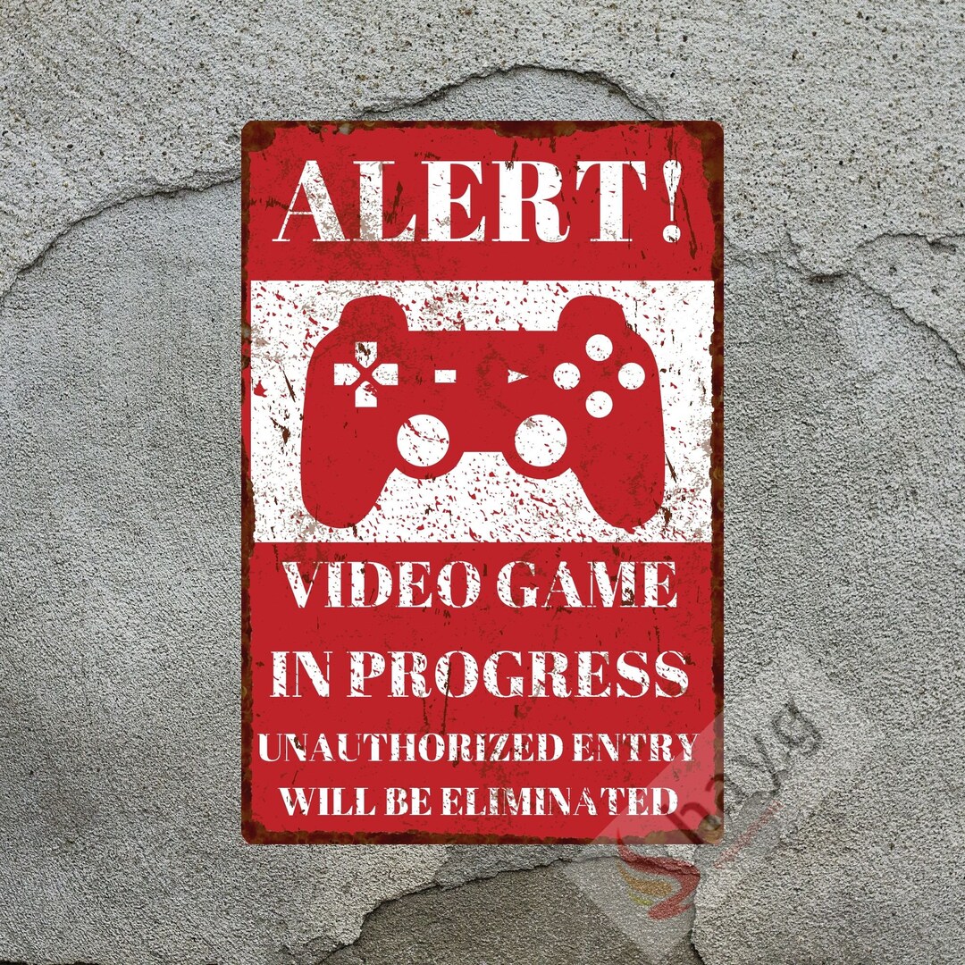 Metal Game Room Decoration, Aluminum Wall Sign, Custom Vintage Style ...