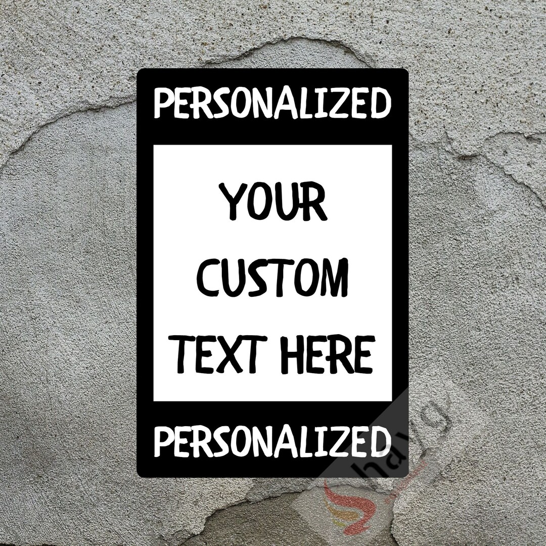 Make Your Own Aluminum Sign, Personalized Security Camera Sign, Custom ...