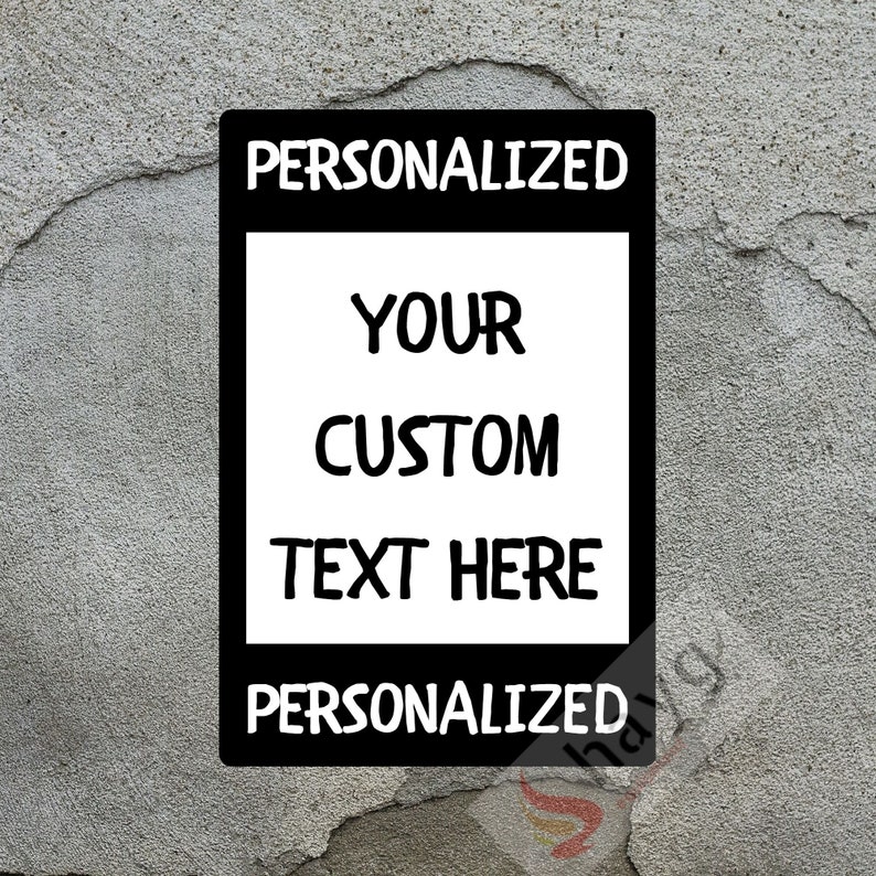 Make Your Own Aluminum Sign, Personalized Security Camera Sign, Custom ...