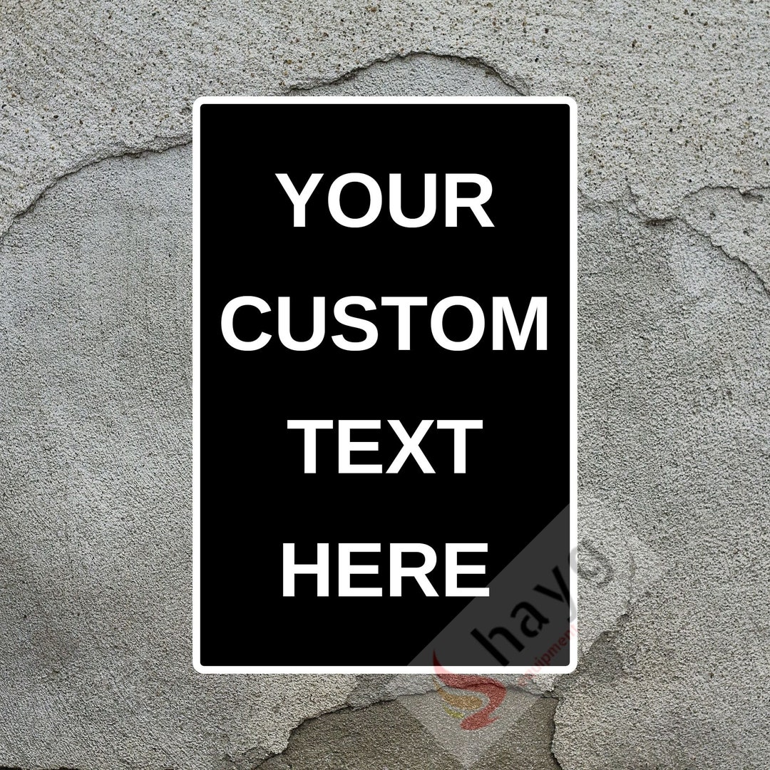 Custom Outdoor Metal Sign, Workshop Warning Sign, Delivery Sign, Blank ...