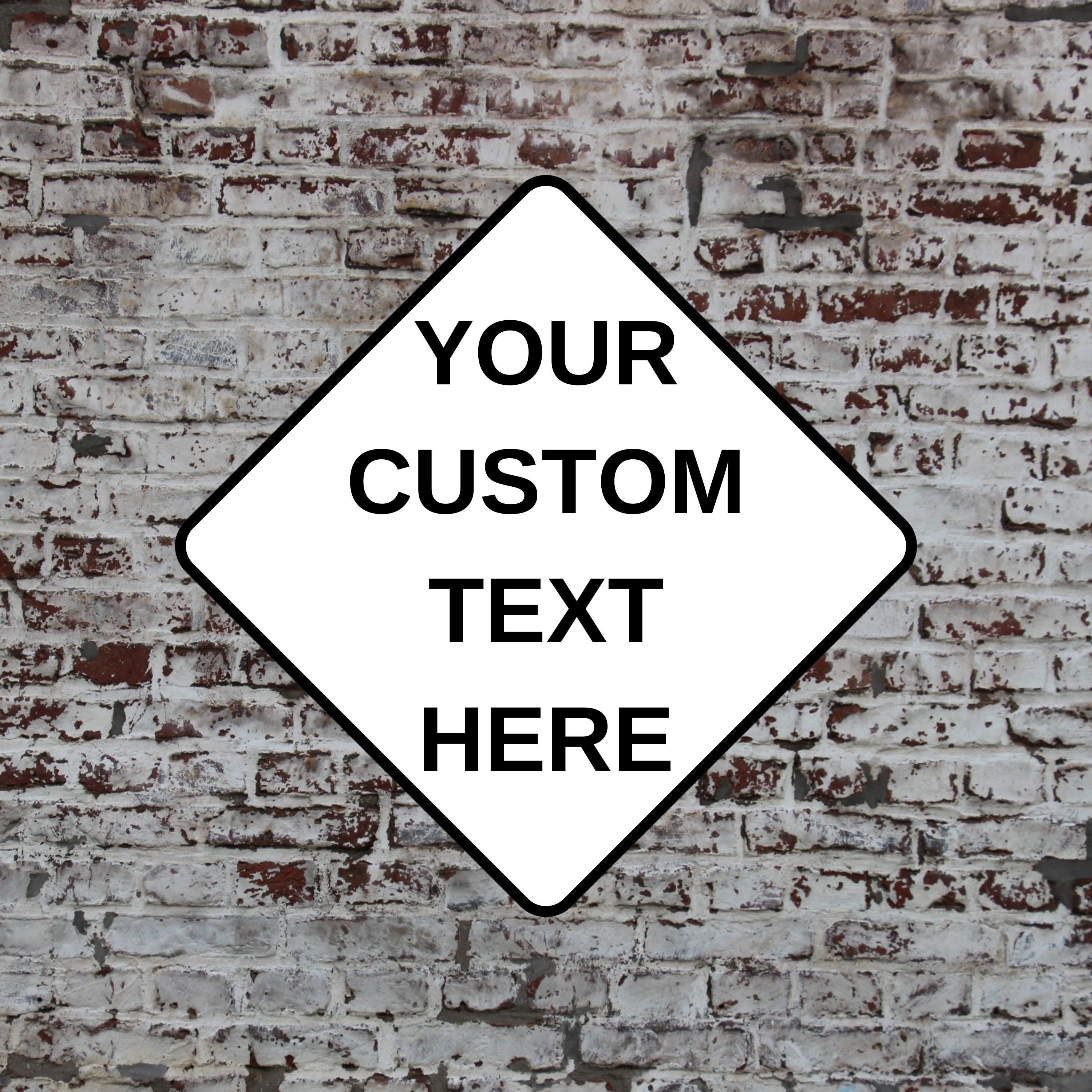 Metal Road Sign Custom Text Outdoor Sign Crossing Sign - Etsy