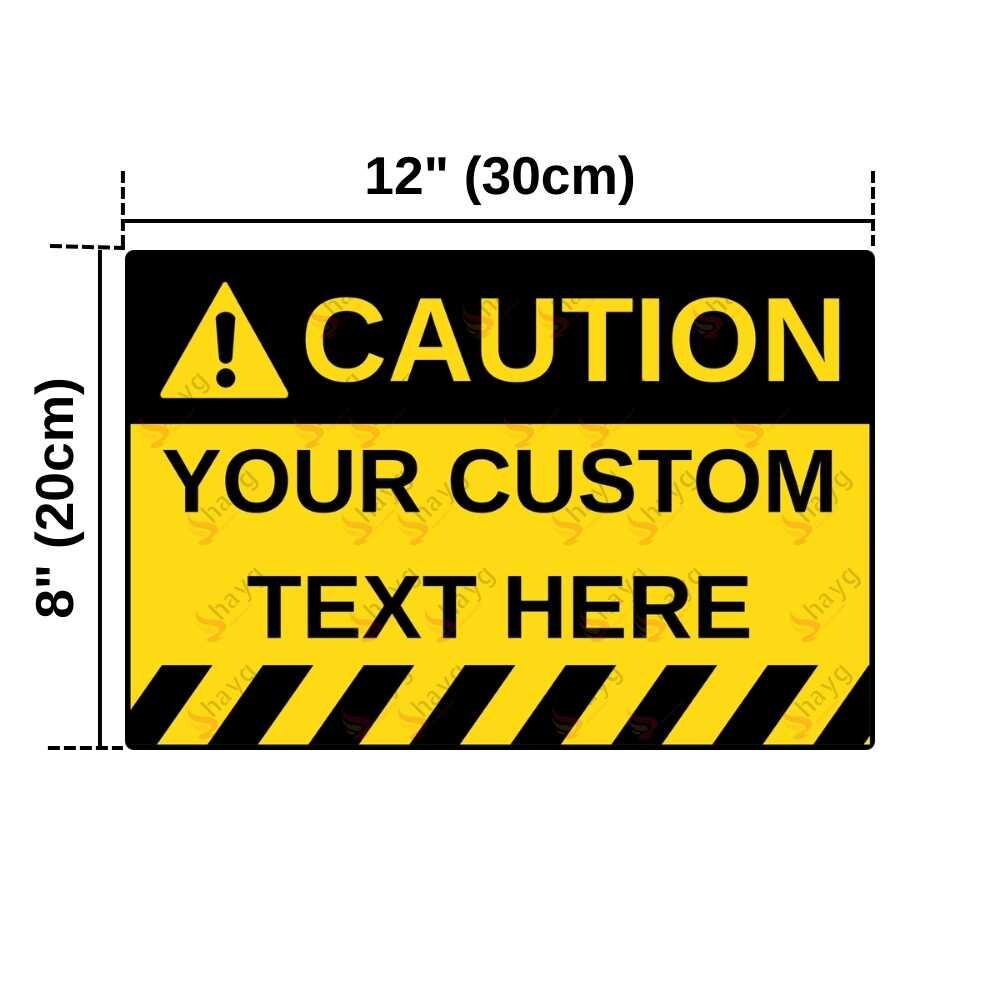 Caution Logo Text