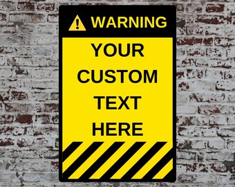 Custom Warning - Etsy