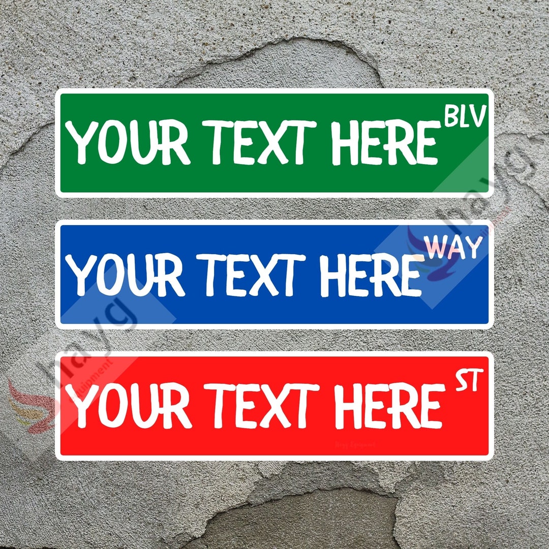 Custom Metal Street Sign, Custom Road Sign, Personalized Address Plaque ...