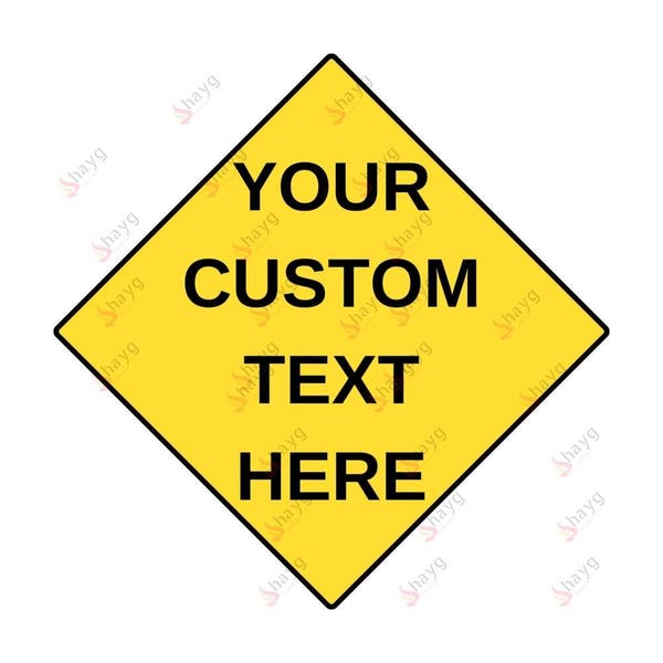 Diamond Shaped Signs - Etsy