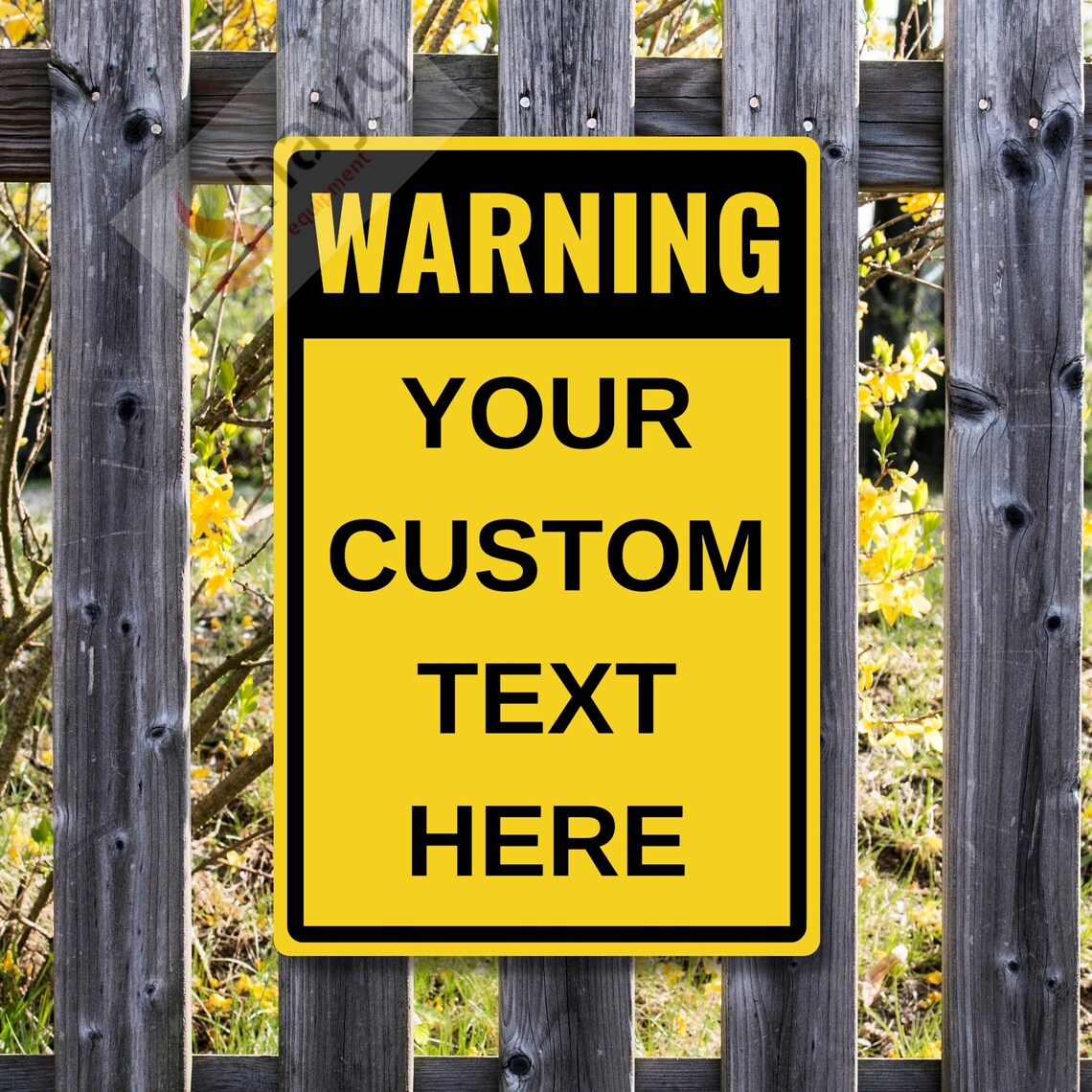 Custom Fence Sign Editable Door Sign Blank Workshop Sign - Etsy