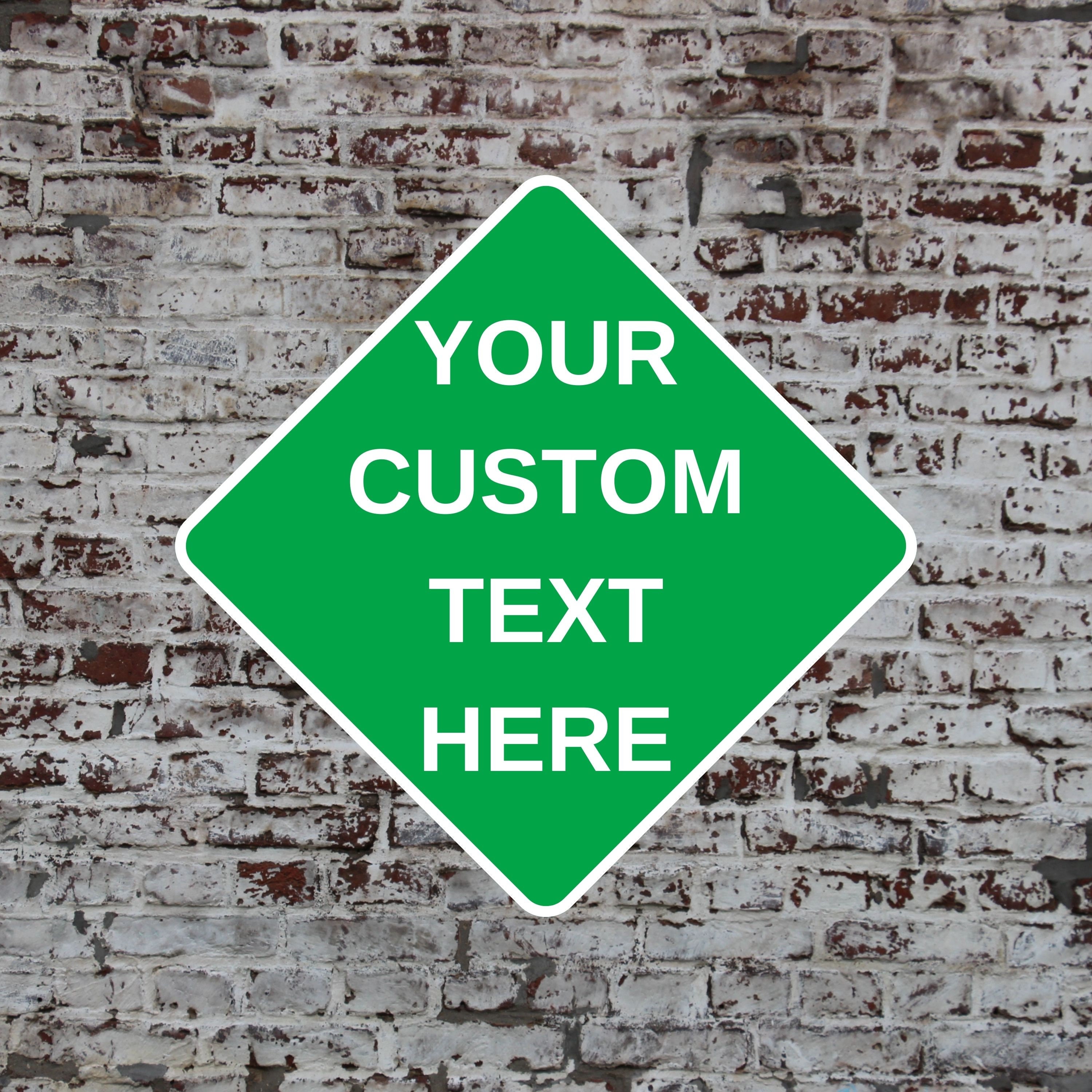 Metal Road Sign Custom Text Outdoor Sign Crossing Sign - Etsy