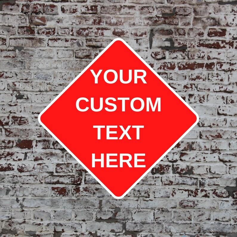 Metal Road Sign, Custom Text Outdoor Sign, Crossing Sign, Metal Wall ...