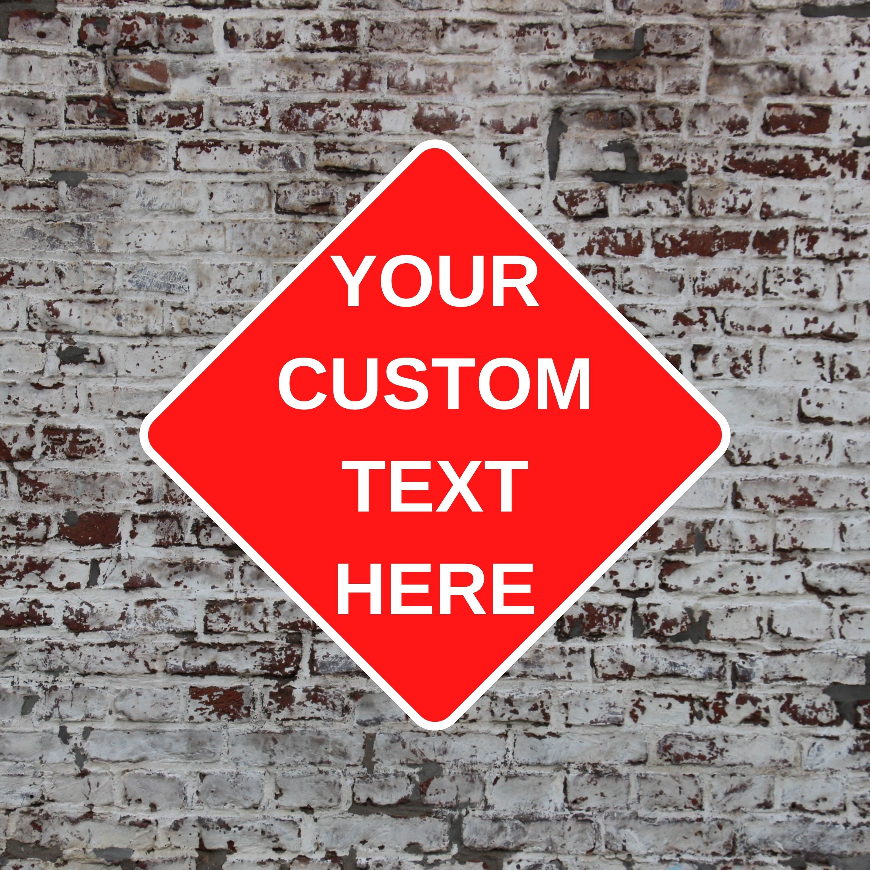 Metal Road Sign Custom Text Outdoor Sign Crossing Sign - Etsy