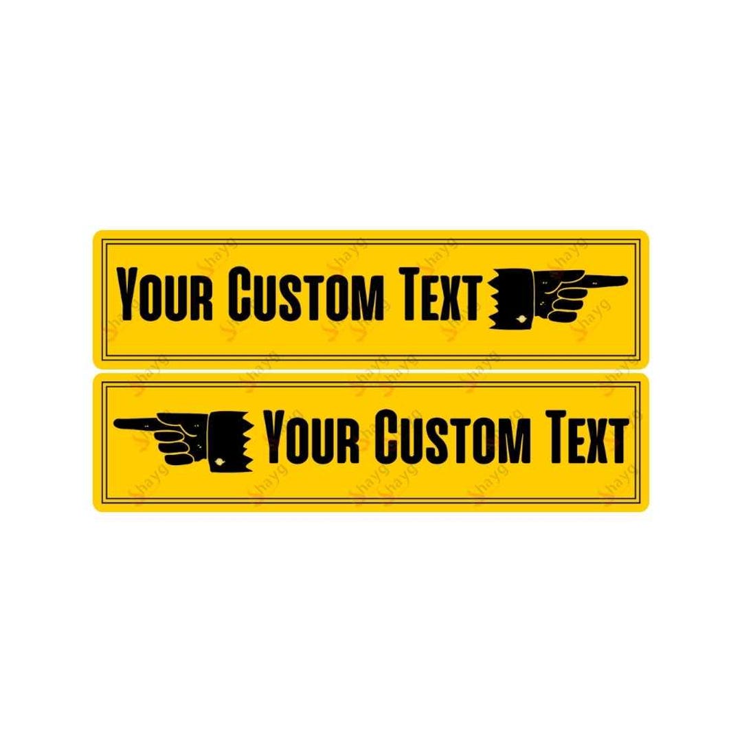 Custom Yellow Metal Arrow Sign: Vintage Modern Wall Decor - Etsy