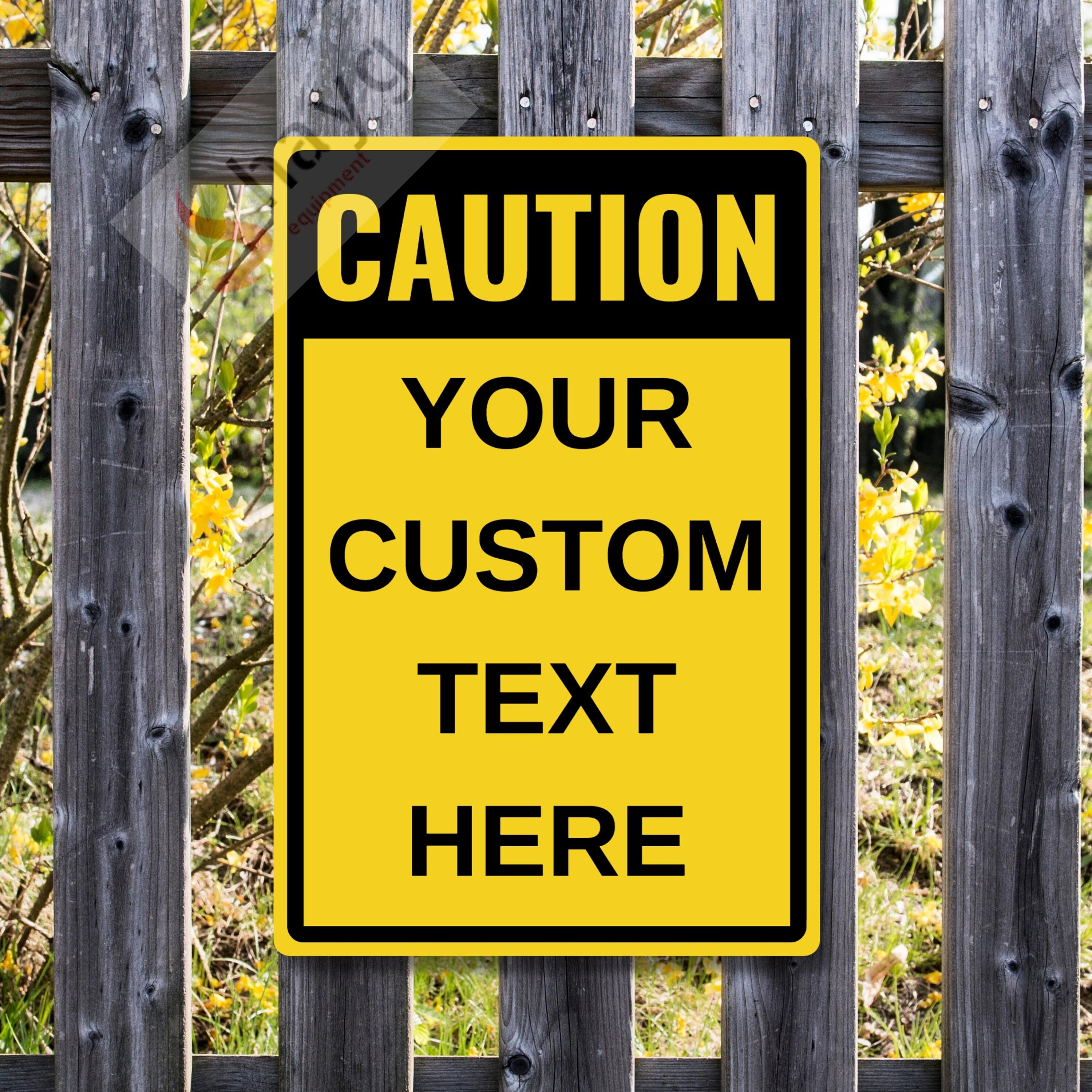 Custom Fence Sign Editable Door Sign Blank Workshop Sign - Etsy