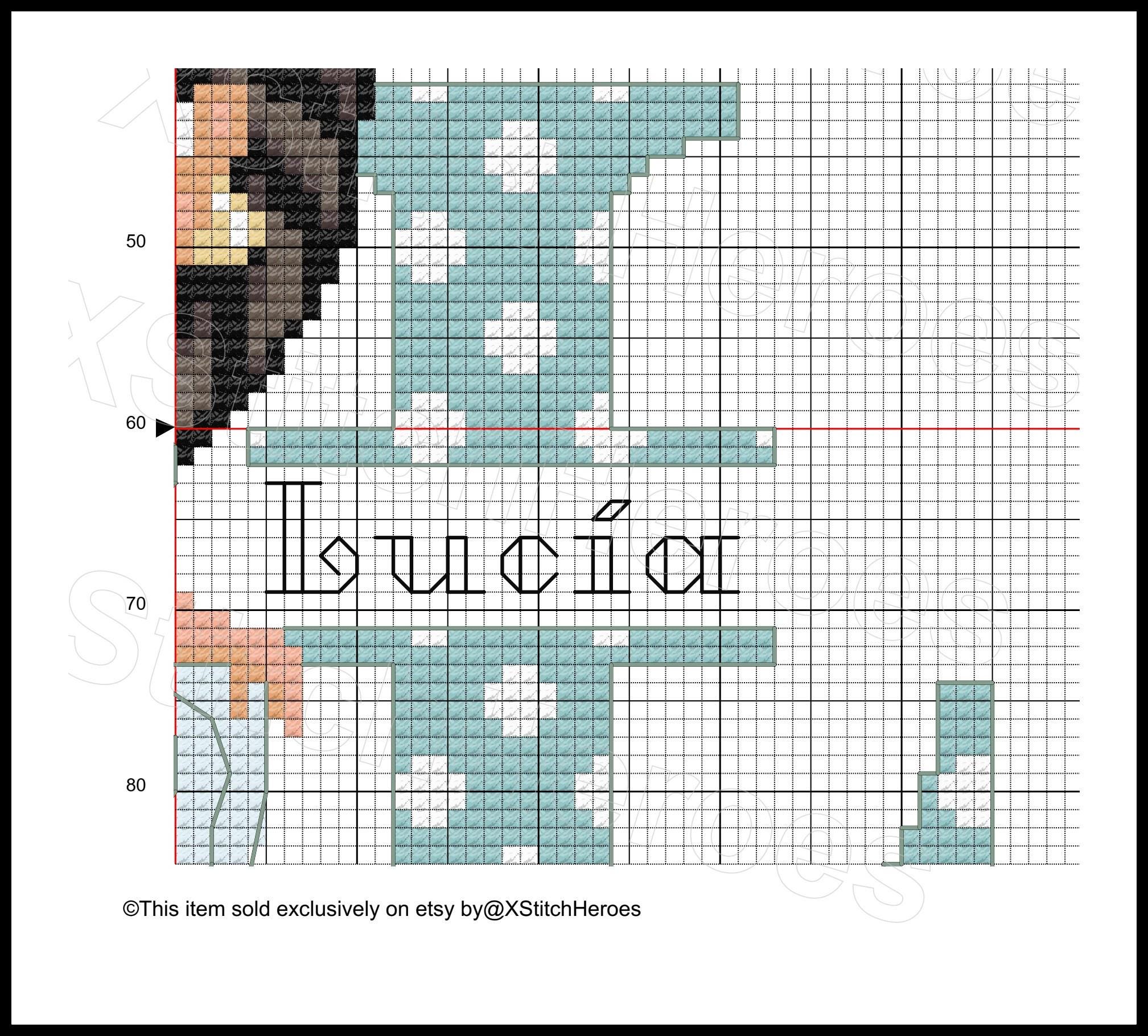 Jasmine Letter L Cross Stitch Pattern: Custom Name Alphabet (PDF ...