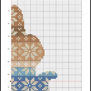Norwegian Rabbit Ornament Cross Stitch Pattern Christmas Decoration ...