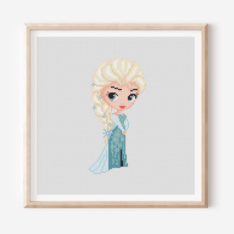 Elsa Cross Stitch - Etsy