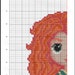 Little Merida Cross Stitch Pattern Princess Cross Stitch Home Decor ...