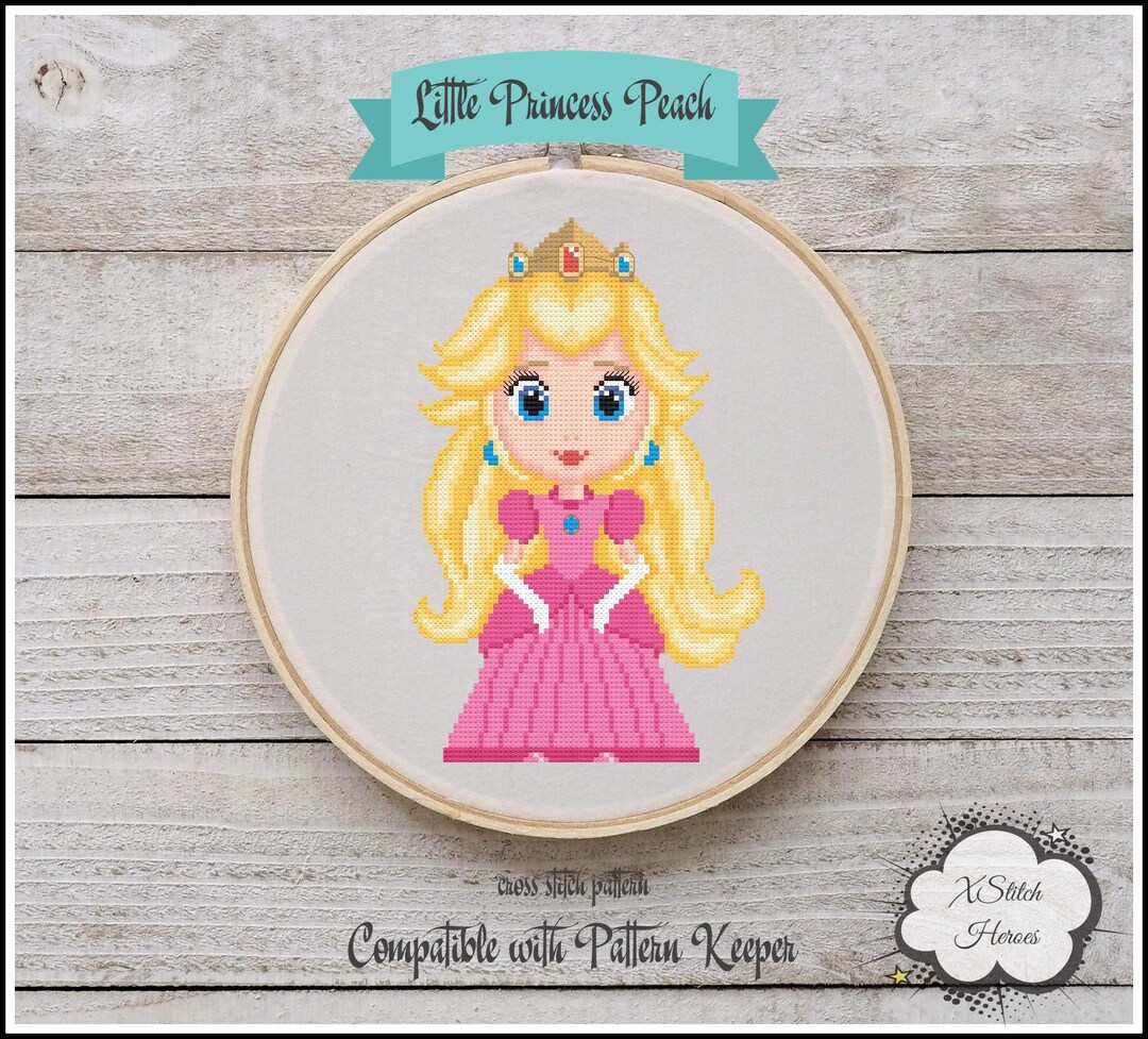 Little Princess Heroes Cross Stitch Pattern Home Decor Kids Room Decor ...