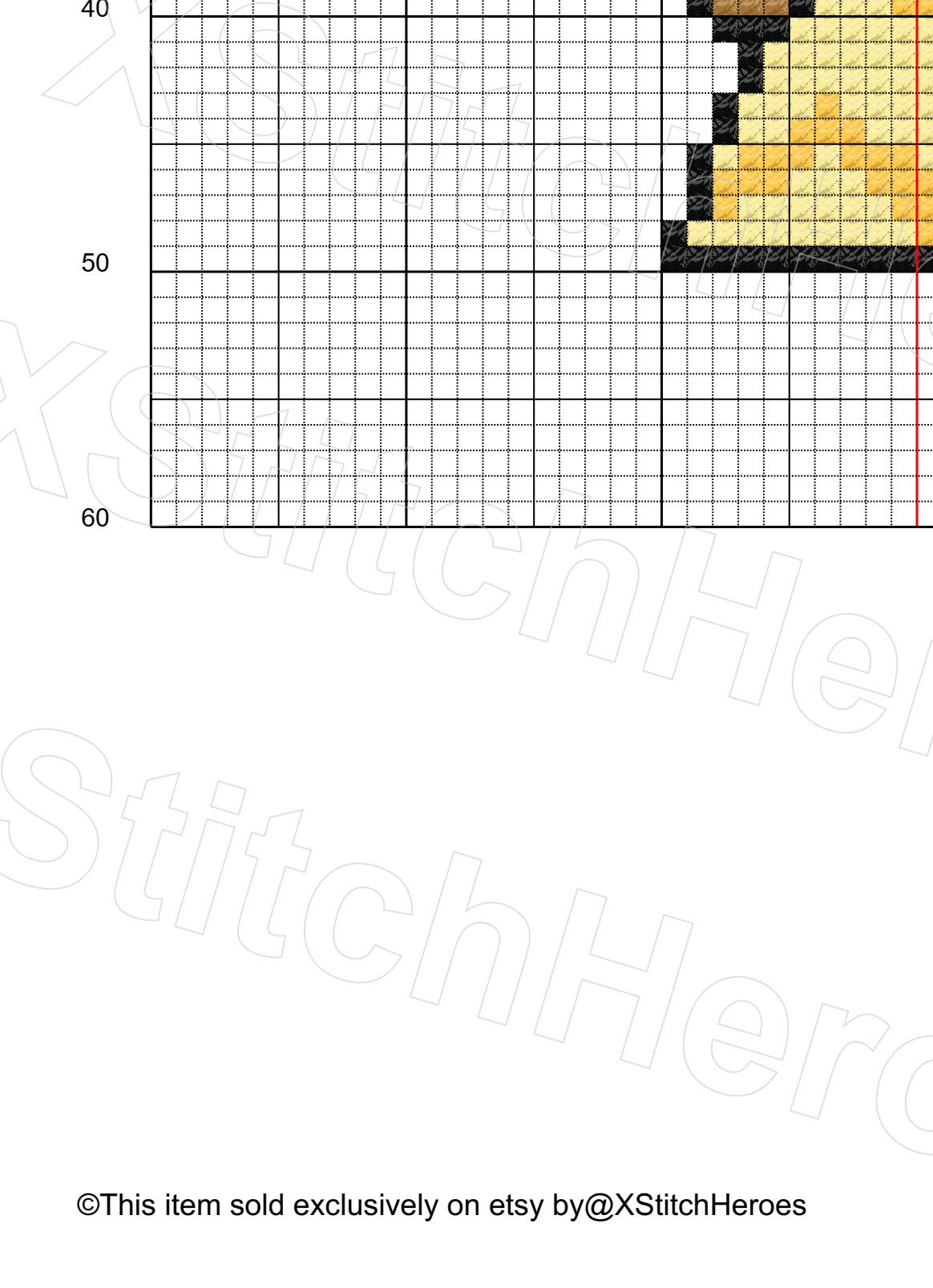 Mini Pixel Belle Cross Stitch Pattern, Easy Beginner Chart (PDF Pattern ...