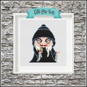 Little Old Hag Cross Stitch Pattern: Evil Villains Tale (PDF Pattern ...