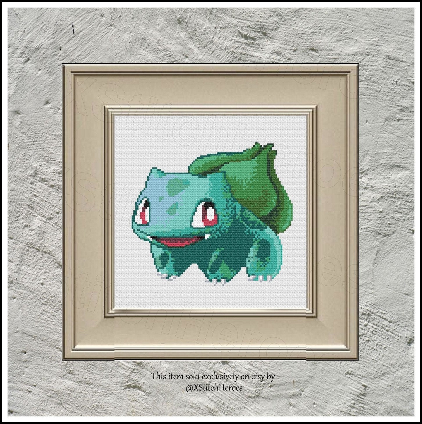 Bulbasaur Cross Stitch Pattern Pokemon Cross Stitch Modern - Etsy
