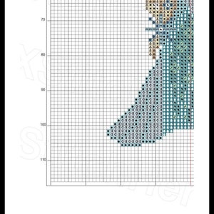 Little Elsa Cross Stitch Pattern Princess Cross Stitch Home Decor Wall ...