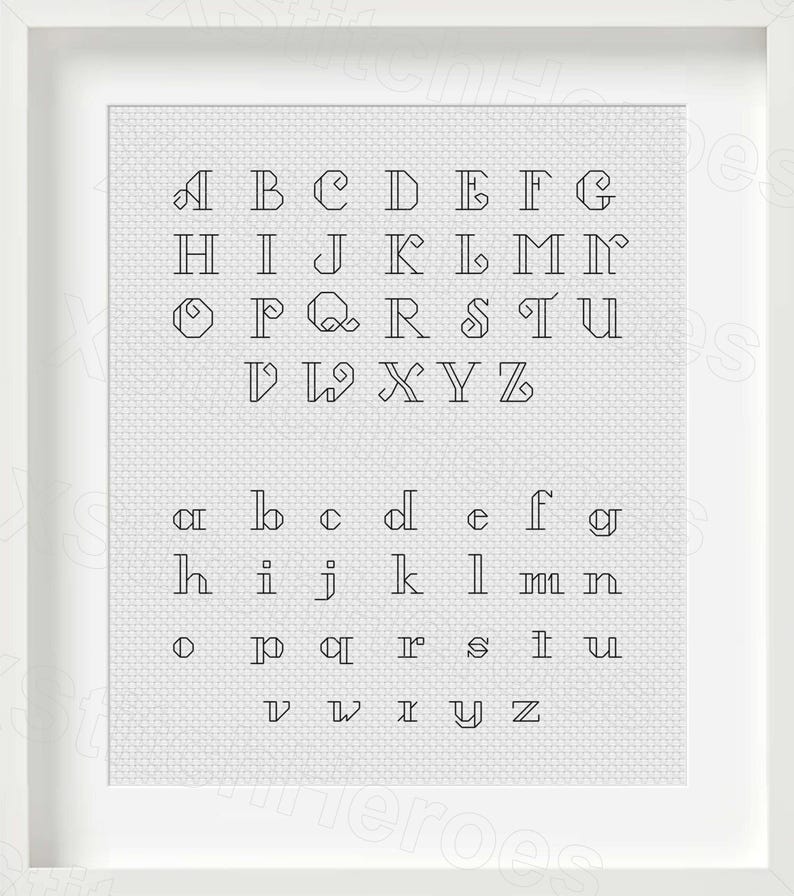 Jasmine Letter L Cross Stitch Pattern: Custom Name Alphabet (PDF ...