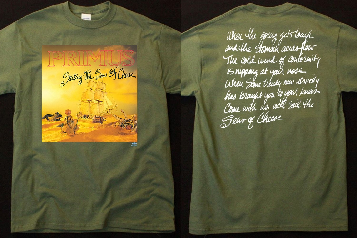 Primus - Sailing The Seas Of Cheese 1991 Tour T-Shirt sold by Sundry ...