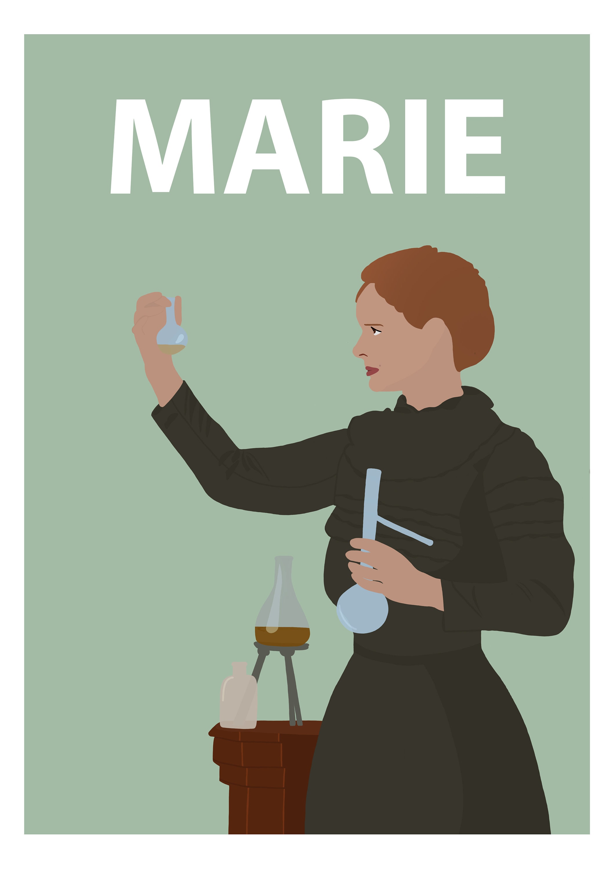Marie Curie Poster A3 - Etsy