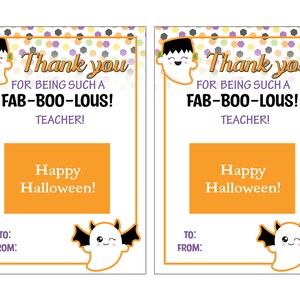Printable Halloween Gift Card Holder, Instant Download, Gift for ...