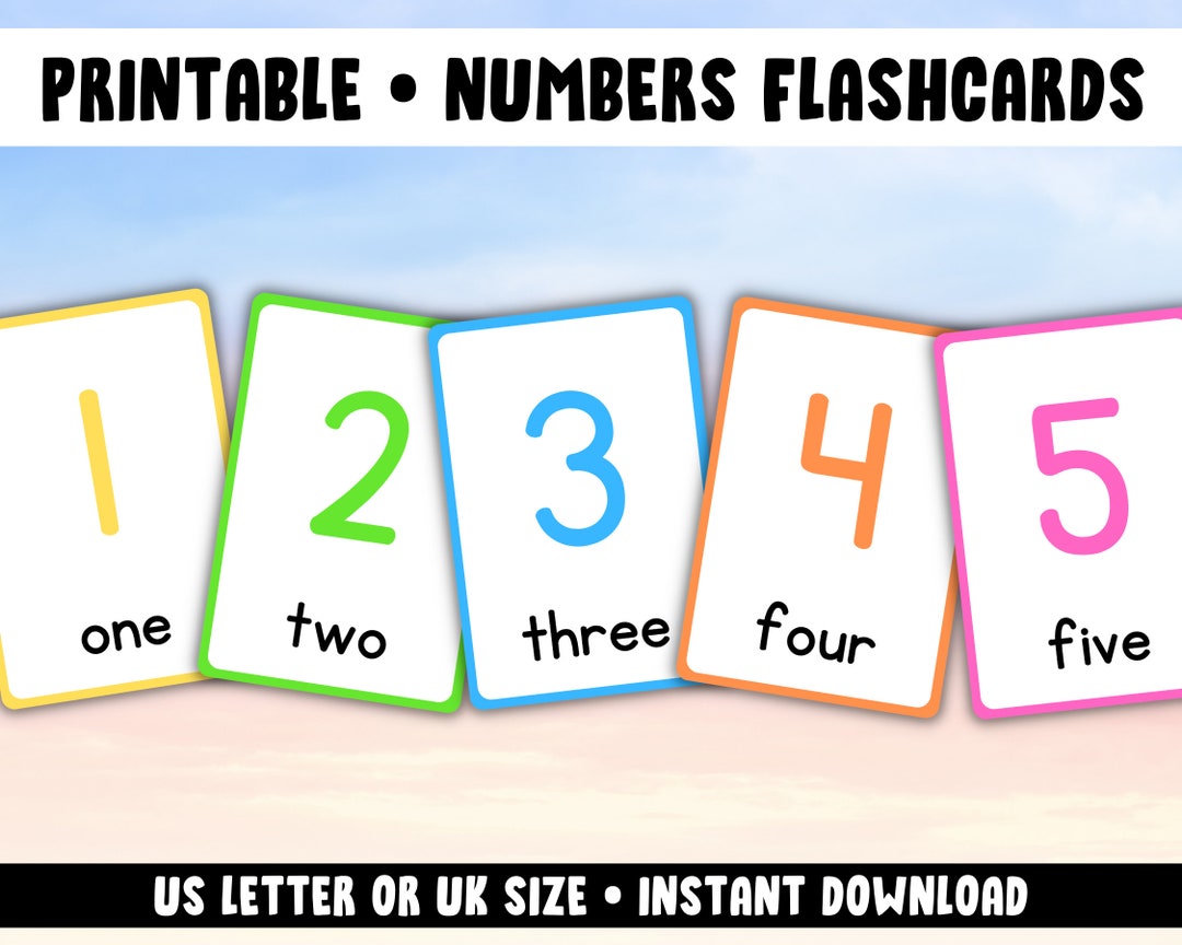 Number Flashcards, Preschool Busy Book Activities, Kindergarten ...