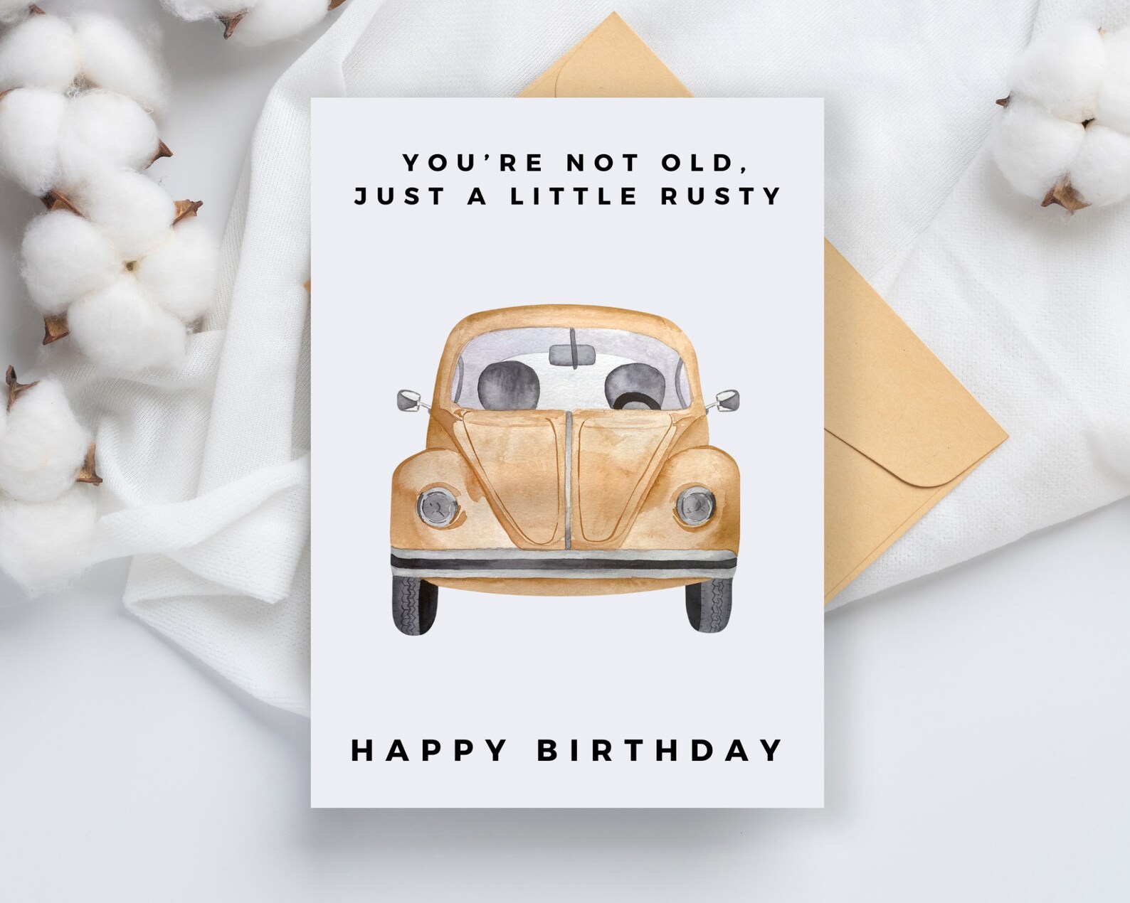 PRINTABLE, Not Old Just Rusty Birthday Card, Old Man, Rude Birthday ...