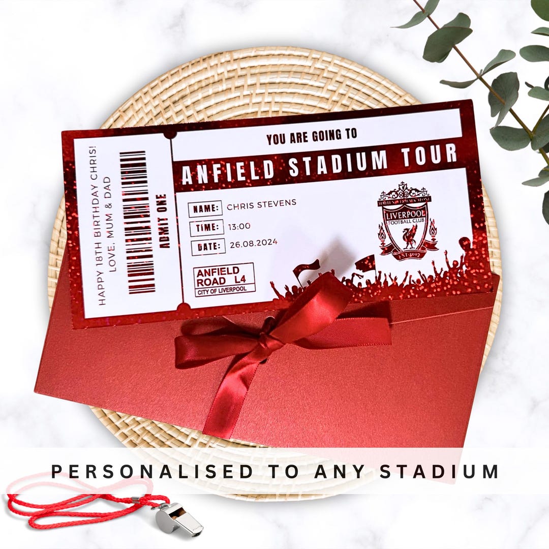 Customised Football Stadium Tour Ticket for Football Enthusiasts ...