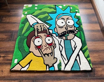 Tufted Rug Rick and Morty - Etsy