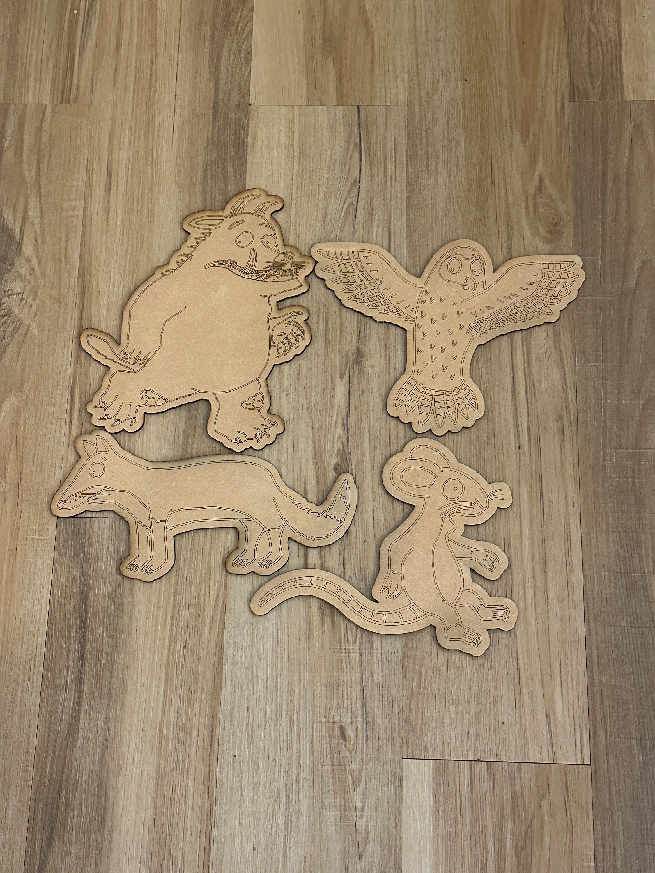 Gruffalo Inspired Wooden Story Props! - Story Sack - Learning Resource ...