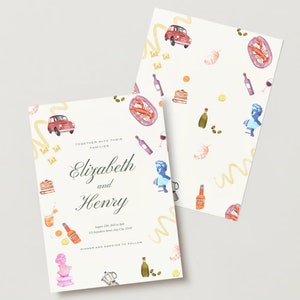 Event INVITE Template | Quirky Whimsical Hand Painted Watercolour ...
