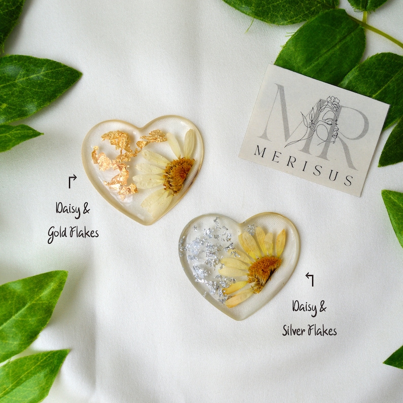 Pressed Flower Resin Magnet Flower Magnets Set Fridge - Etsy