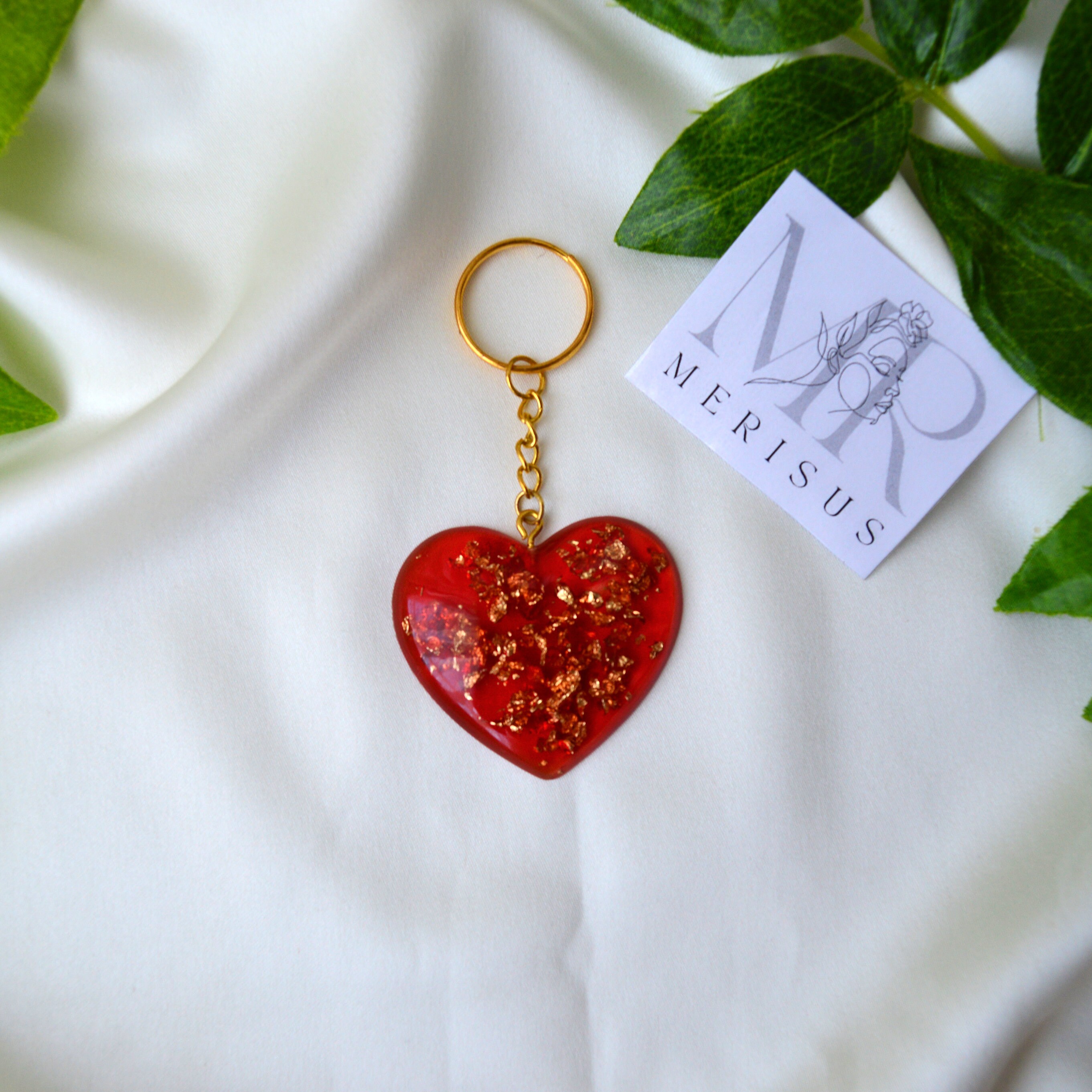 Heart Custom Resin Keyring, Keychain, Green, Red, Blue, Keyring ...
