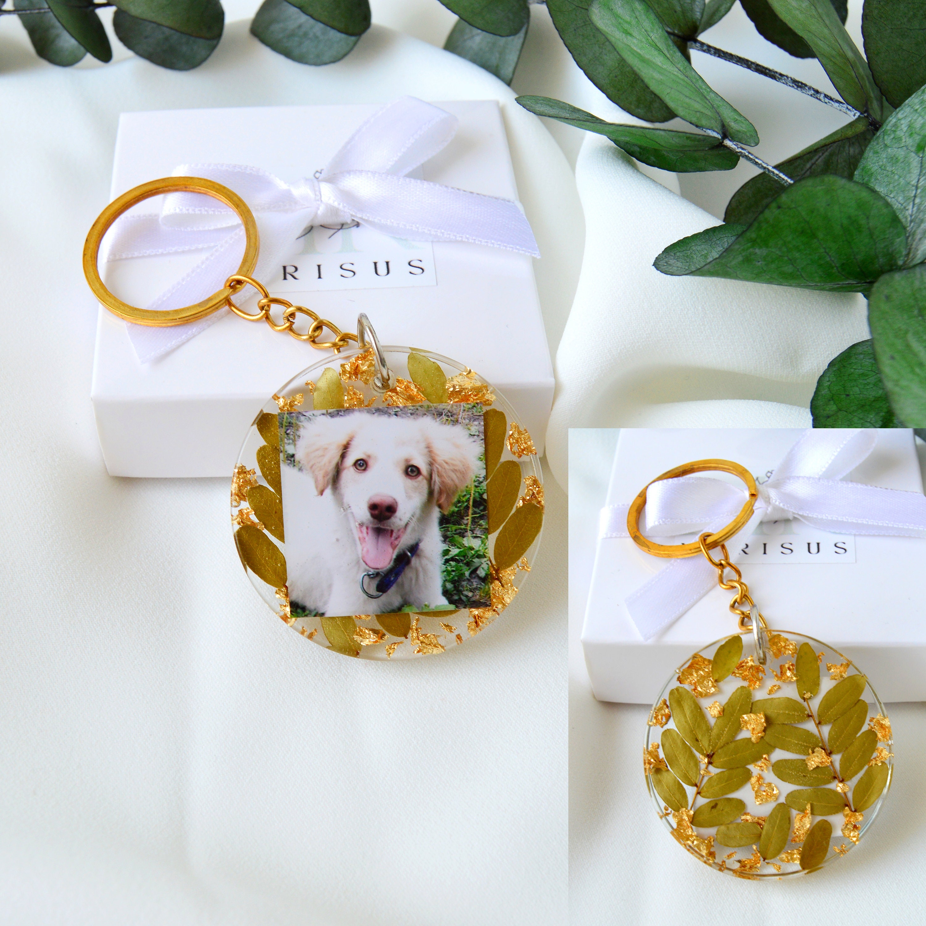 Personalized Photo Keychain, Customize Your Photo, Picture Keyring ...