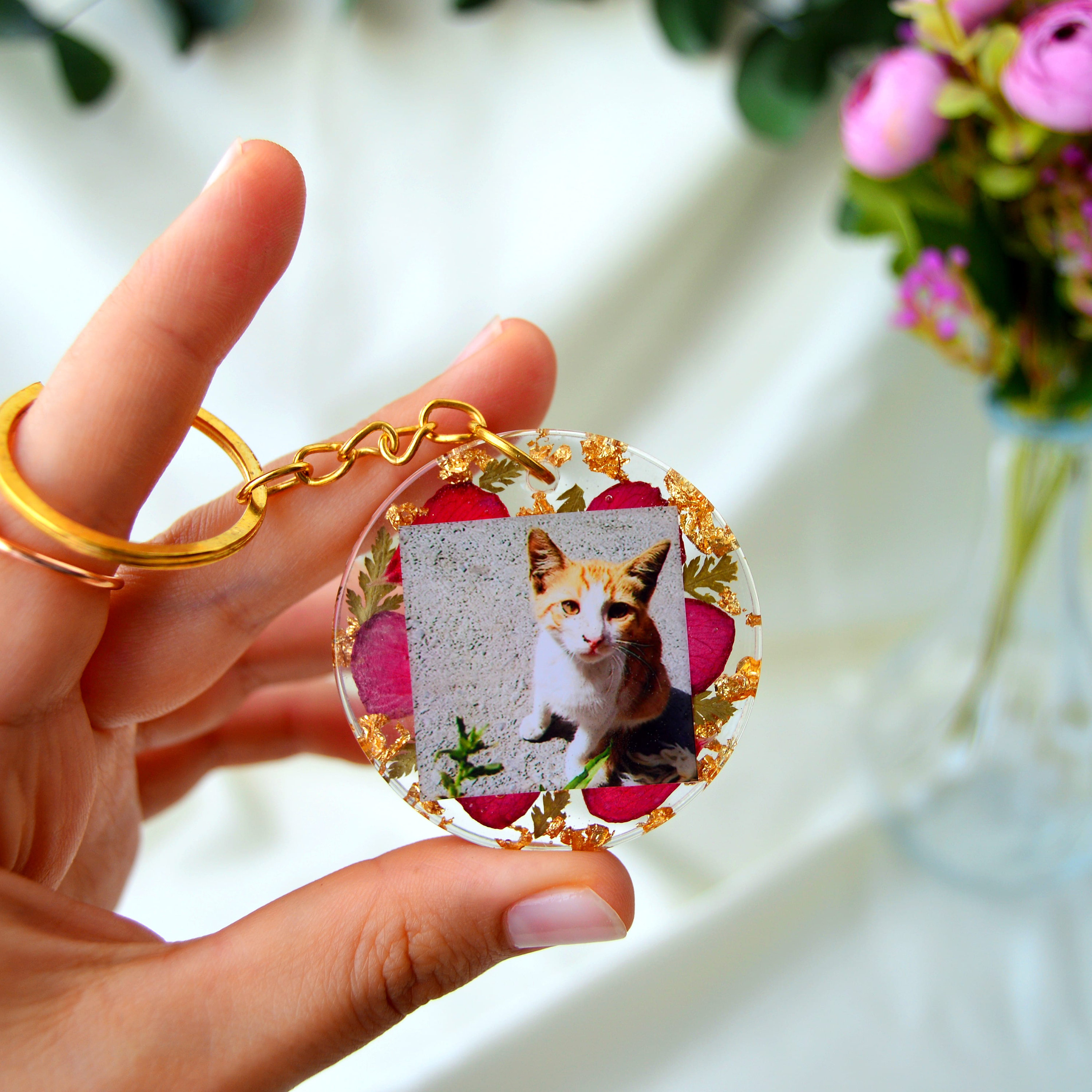 Pet Photo Keychain, Custom Dog Keychain, Custom Cat Keychain, Pet ...