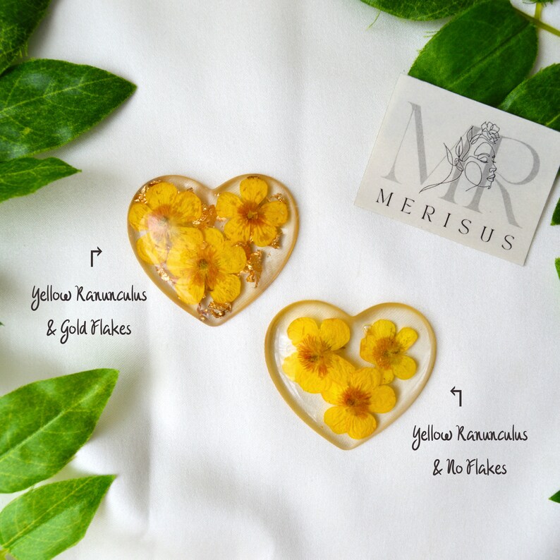 Pressed Flower Resin Magnet Flower Magnets Set Fridge - Etsy