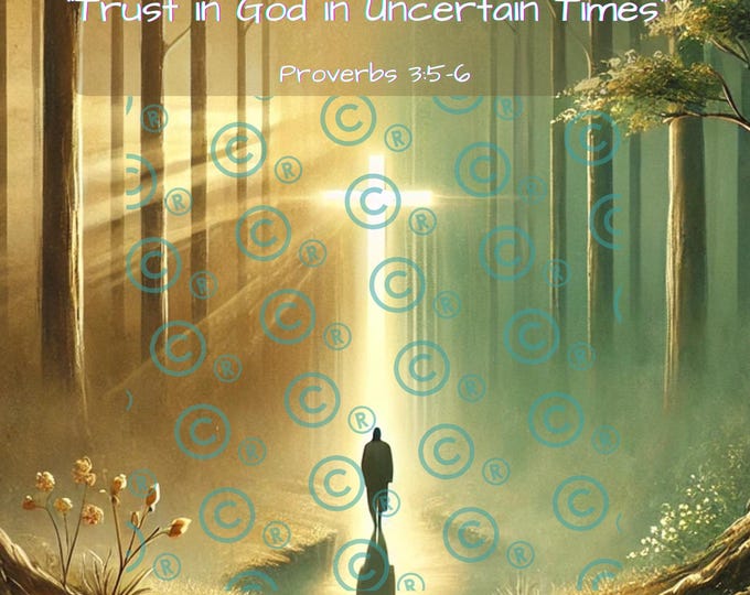 Trust in God in Uncertain Times - Poster Digital Download - PNG, JPEG ...
