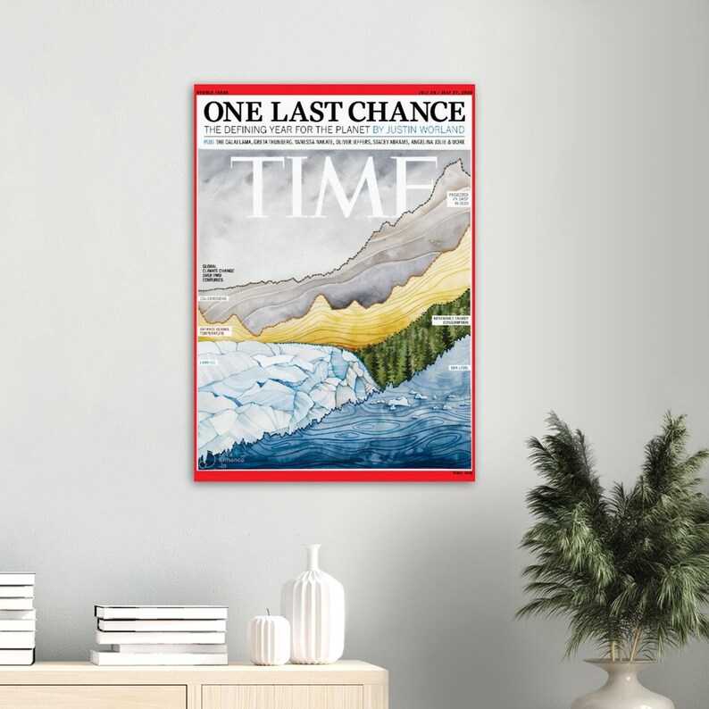 Time Magazine Climate Change Poster Modern Print - Etsy
