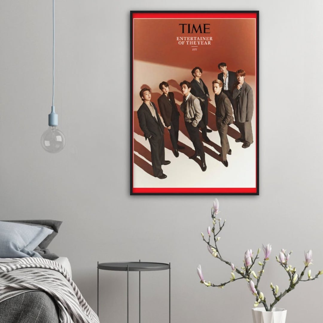 Time Magazine, Modern Print, BTS Edition. Korean Poster, Framed Gift ...