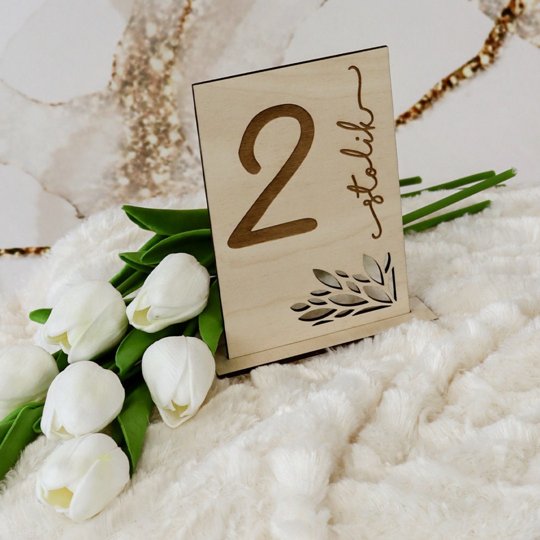 Números de mesa Boda Moderno CDR / PDF / SVG / Ai - Etsy México