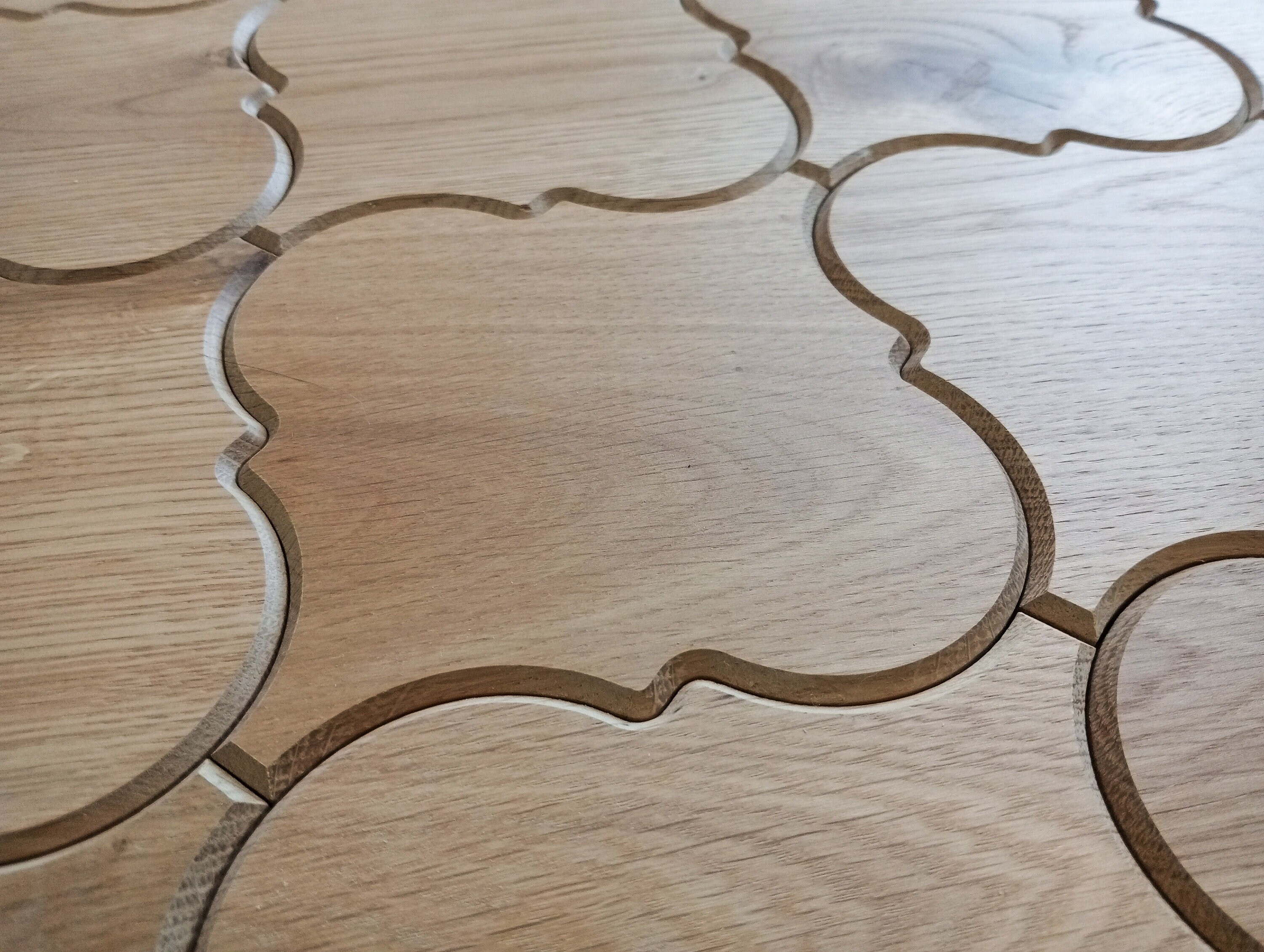 Oak Wood Tiles Arabesque 36pcs 1m2 1076 Sq.ft. Wooden - Etsy