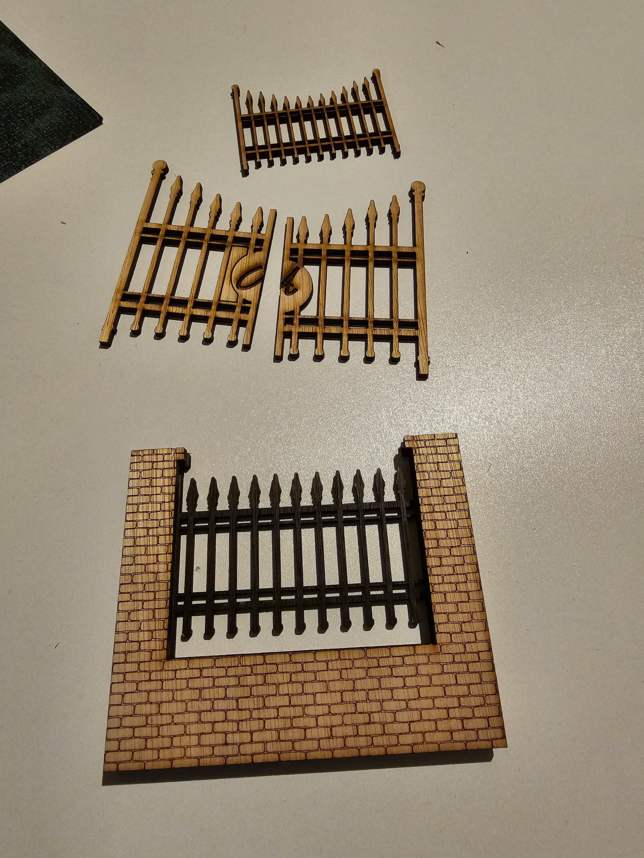 Digital Download Gates and Fences 1/12 Scale Doll House Diorama Laser ...